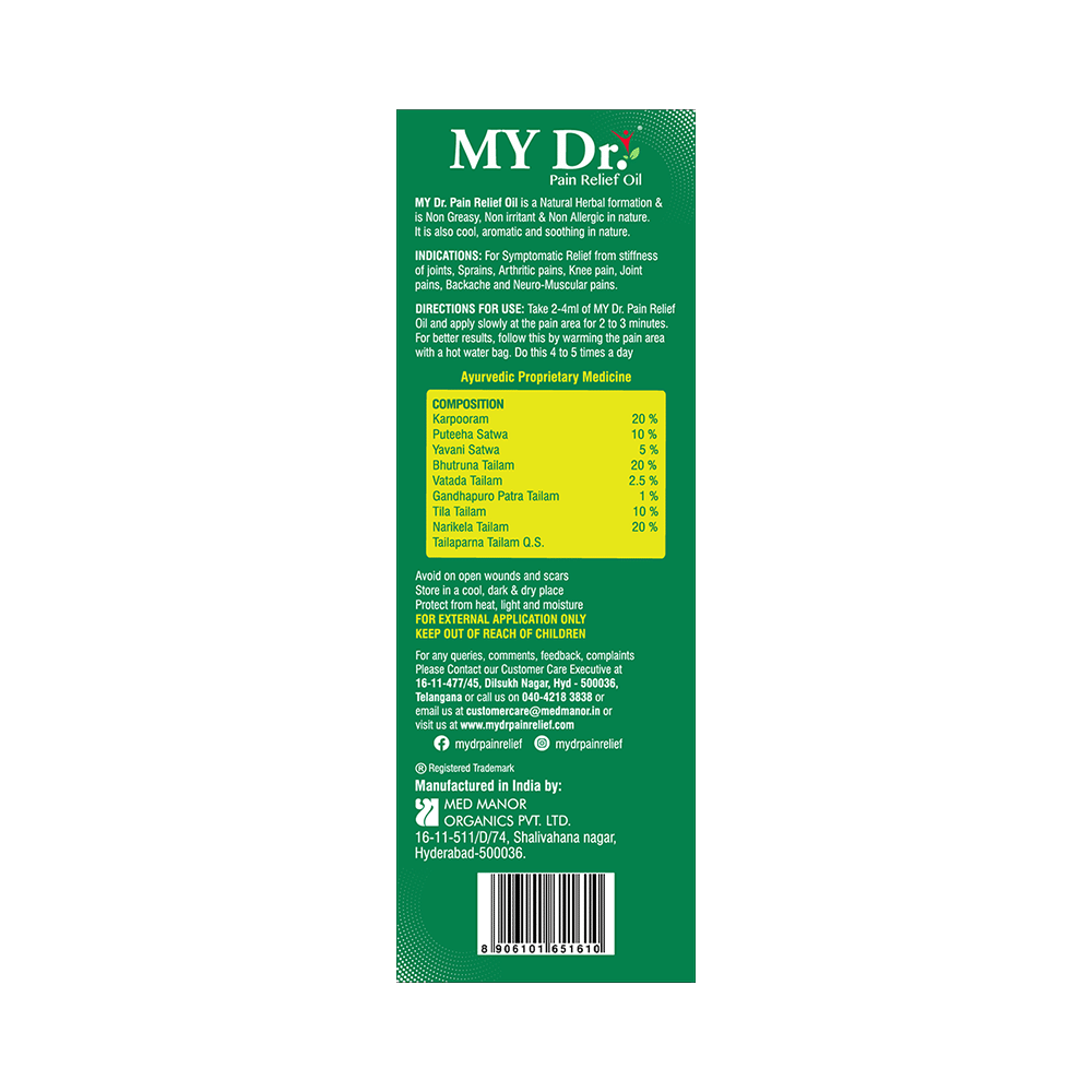 MY Dr Pain Relief Oil with My Dr Pain Relief 30 Capsule Free | 30 ...