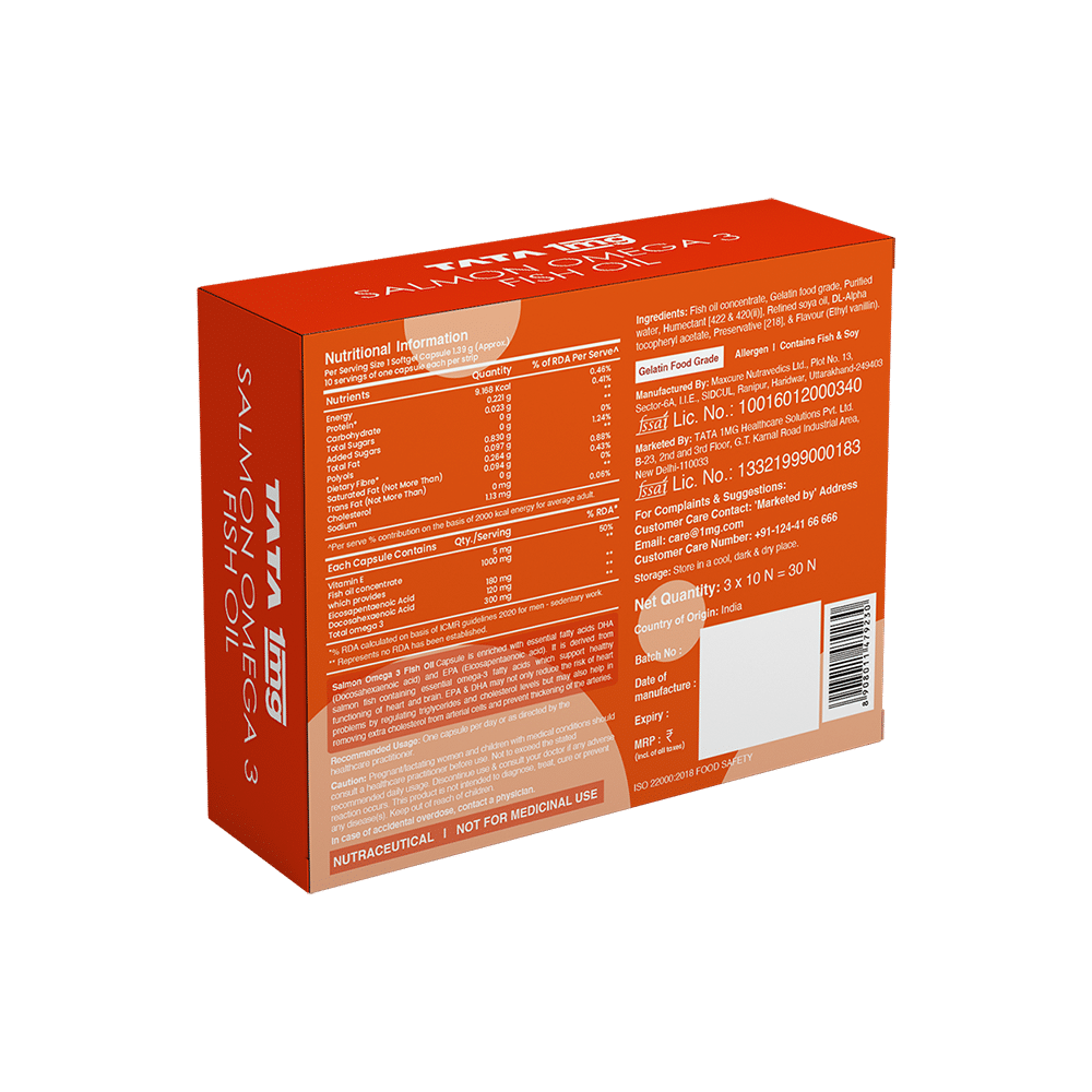 Combo Pack of Amrith Noni Artho Plus (750ml) & Tata 1mg Salmon Omega 3 ...