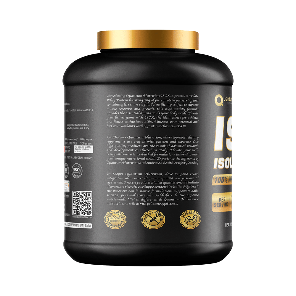 Quantum Nutrition Iso X Isolate Protein | 30 Minutes 24/7 Delivery