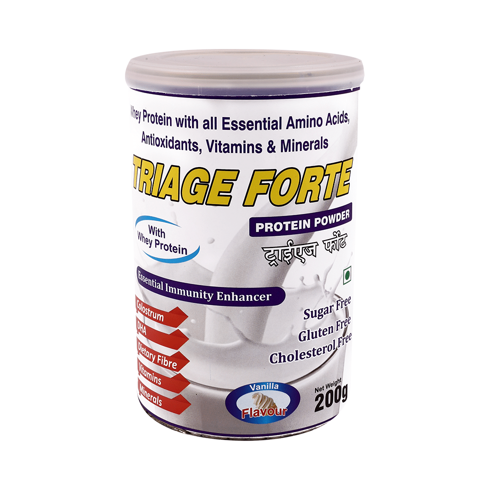Triage-Forte Protein Powder Vanilla Sugar Free | 30 Minutes 24/7 Delivery