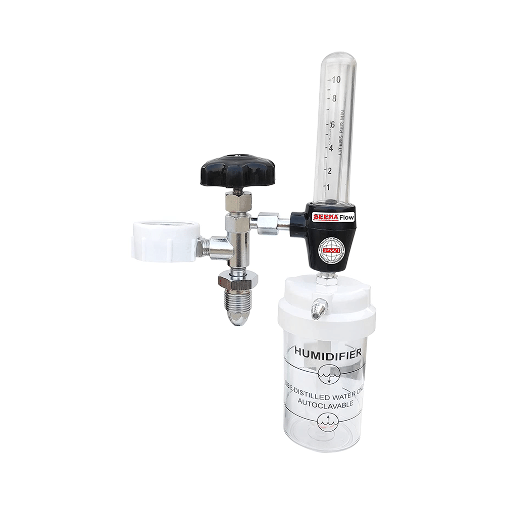 Healthcave Oxygen Flow Meter with Regulator Humidifier Medical Grade ...