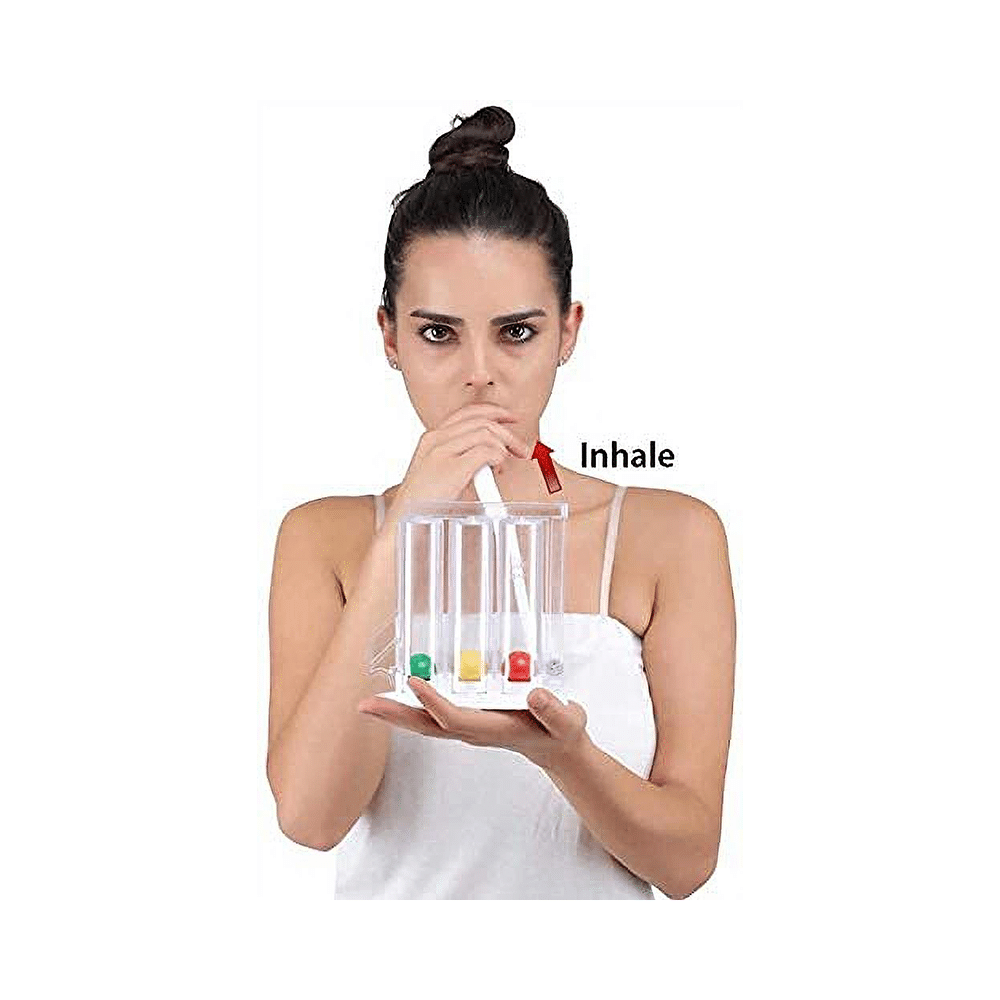 MCP Respirometer Spirometer Deep Breathing 3 Balls Lung Exerciser | 30 ...