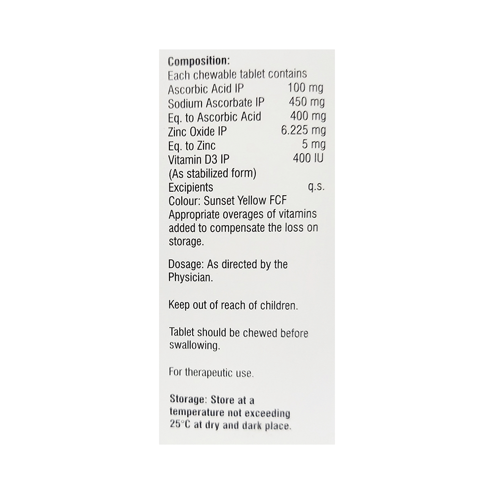 Vitahour CDZ Chewable Tablet | 30 Minutes 24/7 Delivery