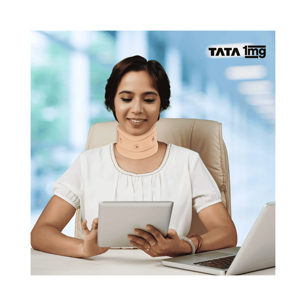 Tata 1mg Cervical Collar for Cervical Disc Pain and Neck Pain Medium ...