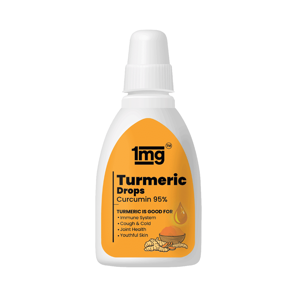 Tata 1mg Turmeric Drops with Piperine, Haldi Drops, Supports Immune ...
