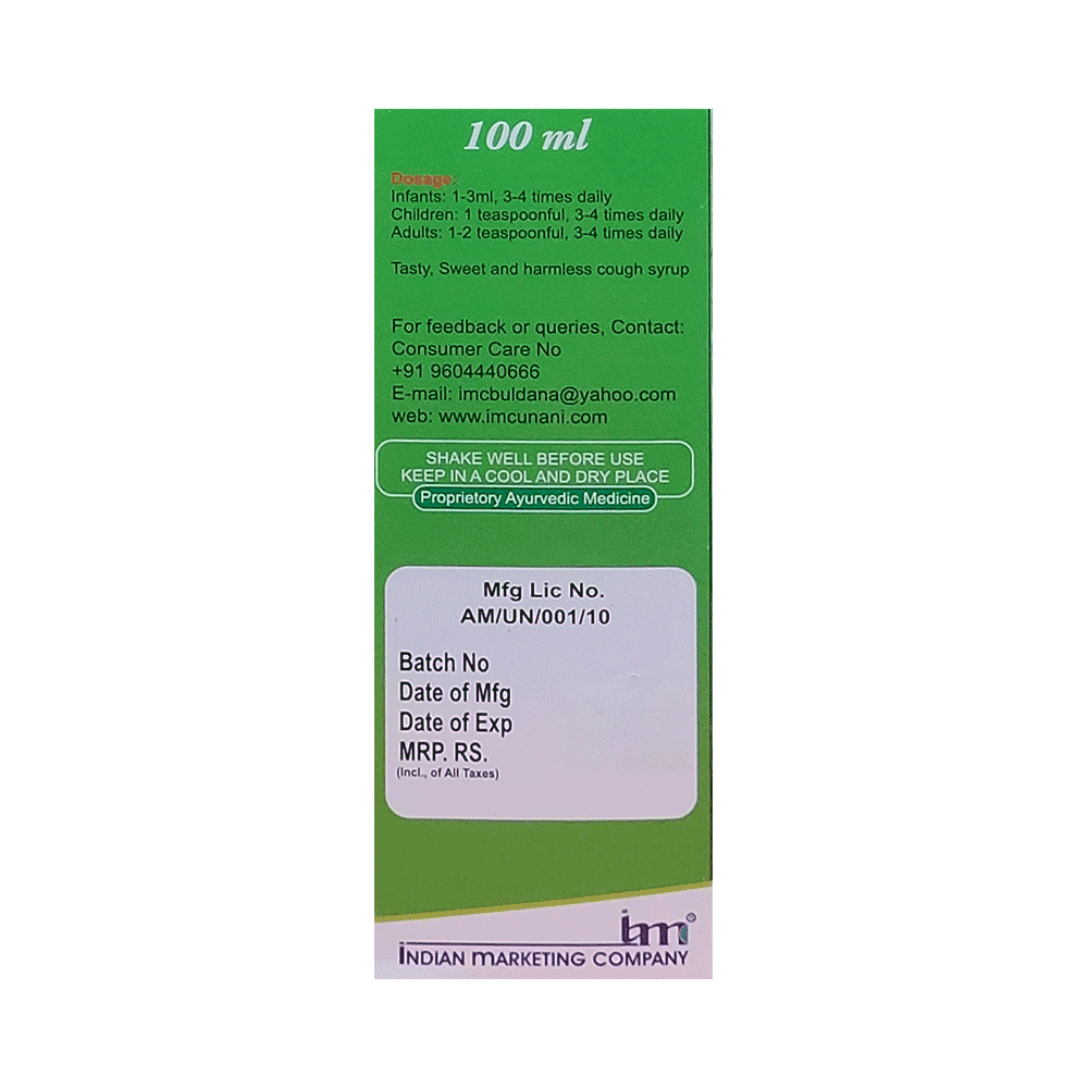 Imc Adulsa Cough Syrup | 30 Minutes 24/7 Delivery
