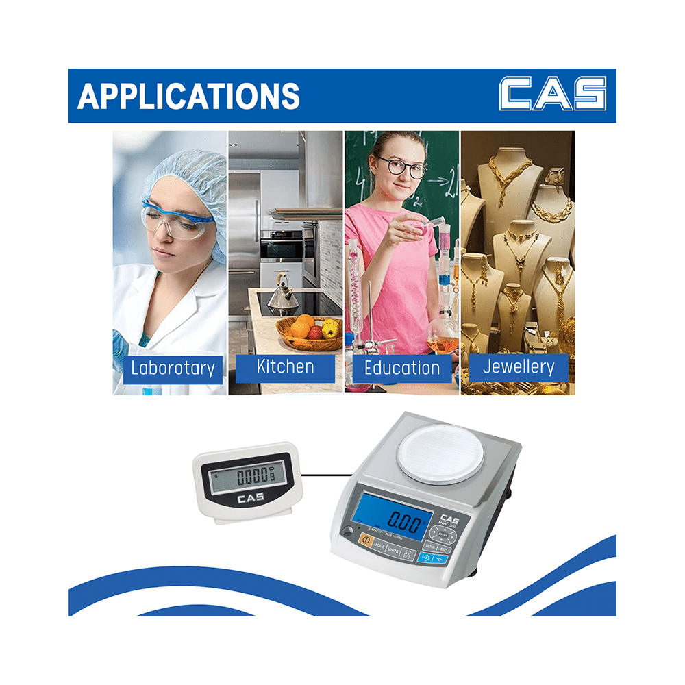 CAS MWP3000 High Precision Digital Weighing Scale with Auto Blue ...