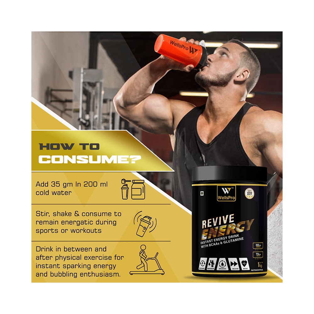WellsPro Revive Instant Energy Drink (1kg Each) Blue Raspberry | 30 ...