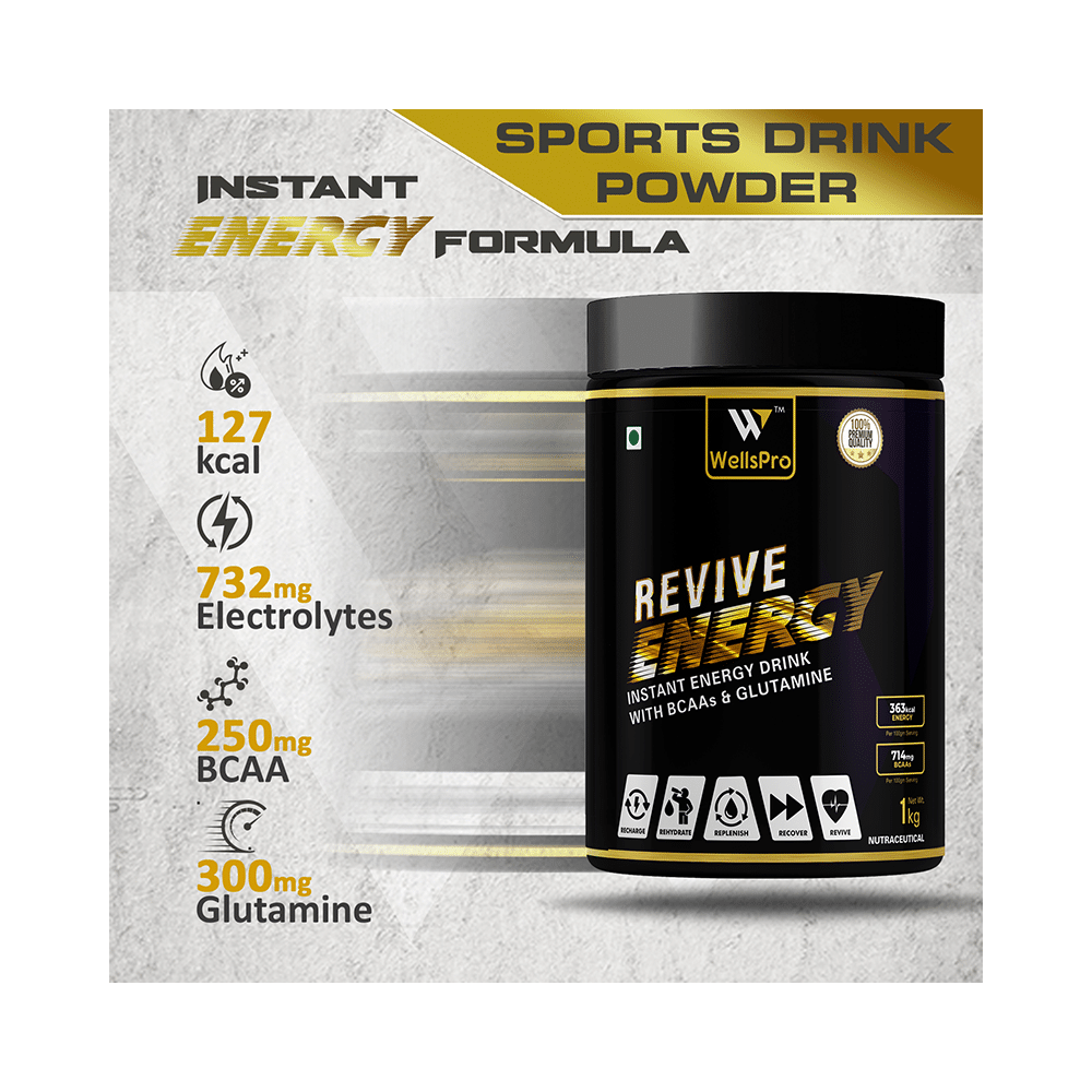 WellsPro Revive Instant Energy Drink (1kg Each) Blue Raspberry | 30 ...