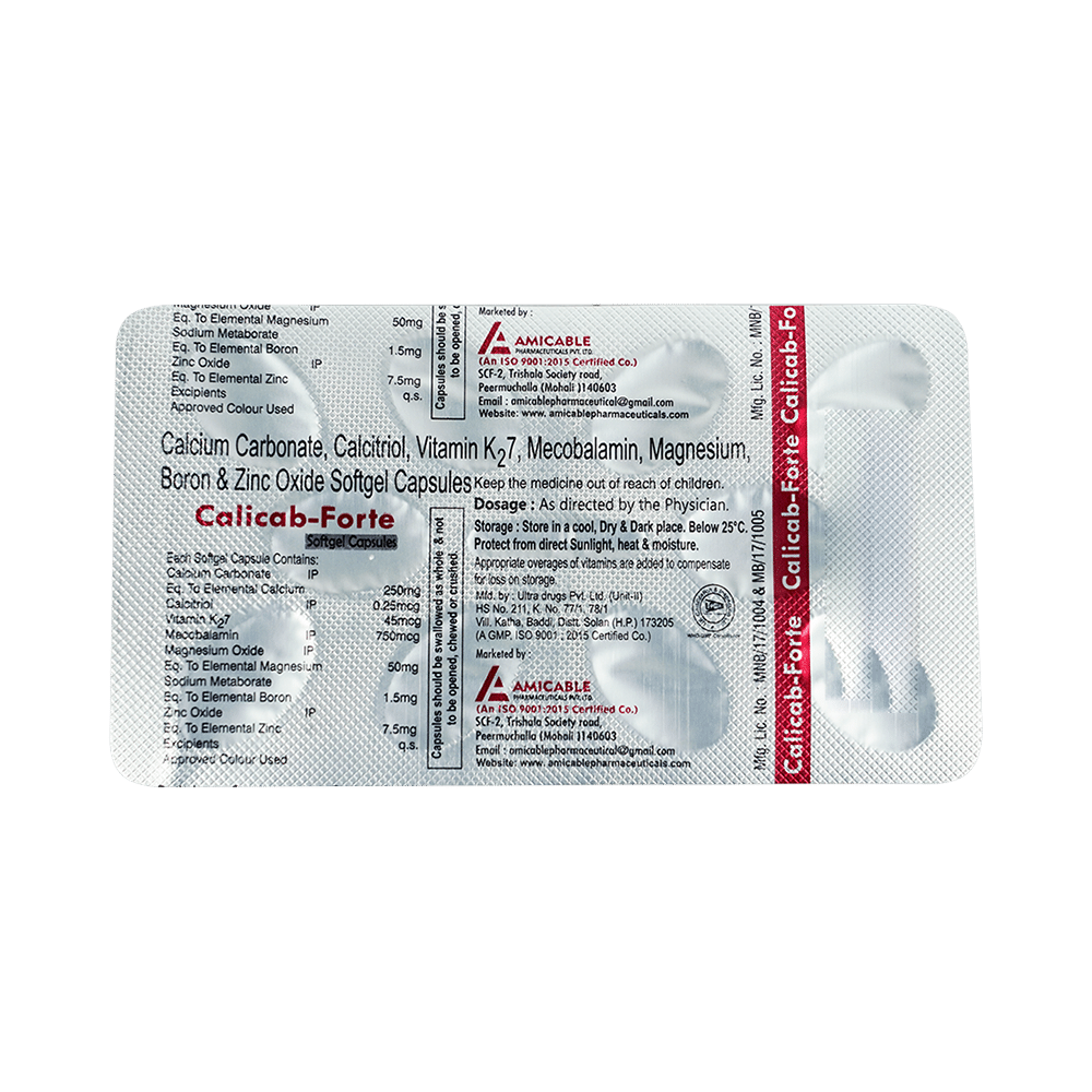 Calicab Forte Softgel Capsule | 30 Minutes 24/7 Delivery