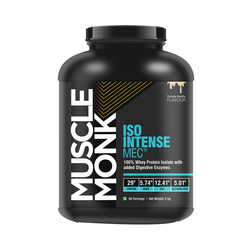 Muscle Monk ISO Intense MEC 100% Whey Protein Isolate with added ...