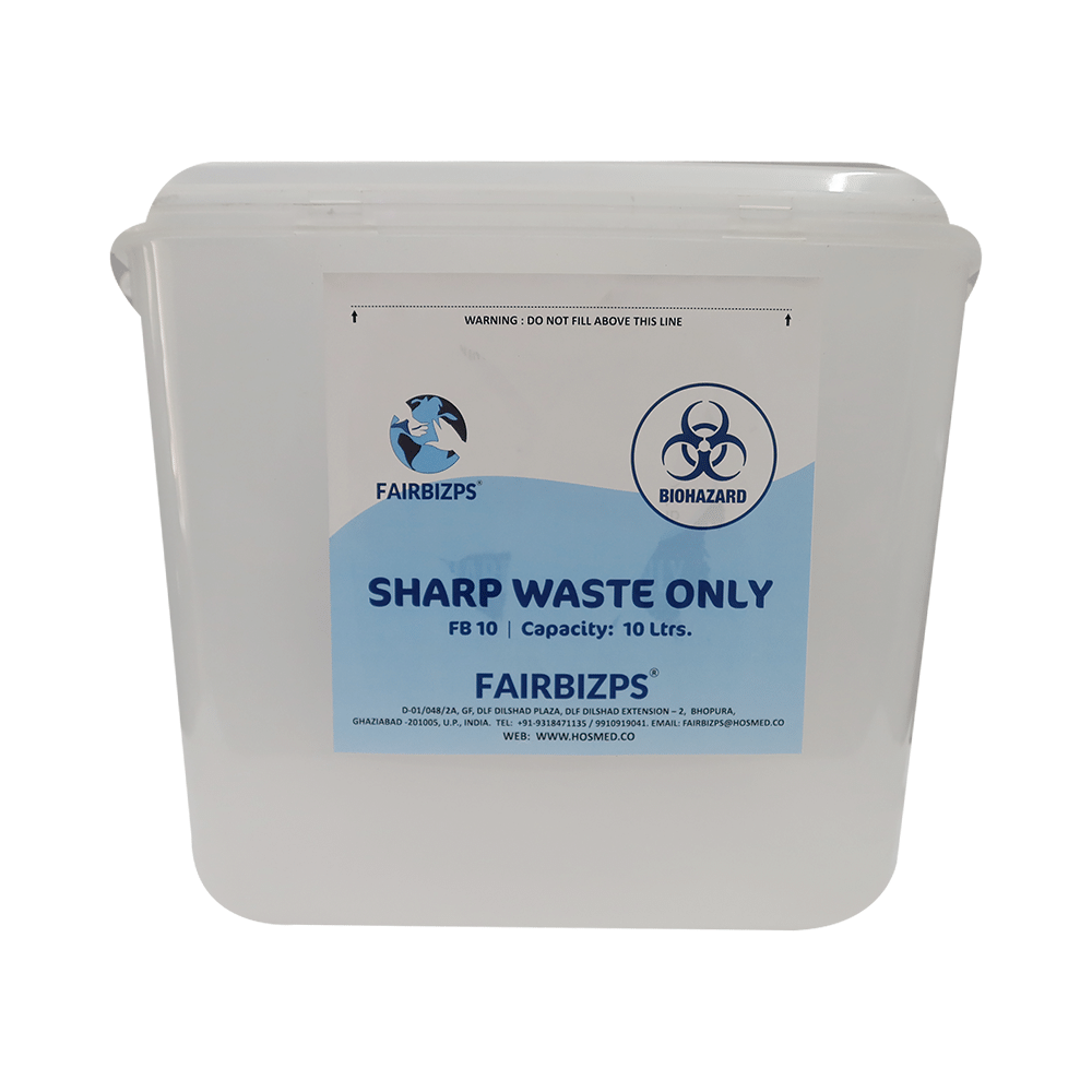 Fairbizps Bio-Medical Sharps Container Waste Box 10 Ltr Capacity | 30 ...