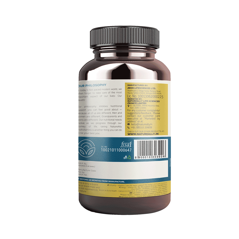 Nature Ally Multivitamin Gold Advance Men 50+ Tablet | 30 Minutes 24/7 ...