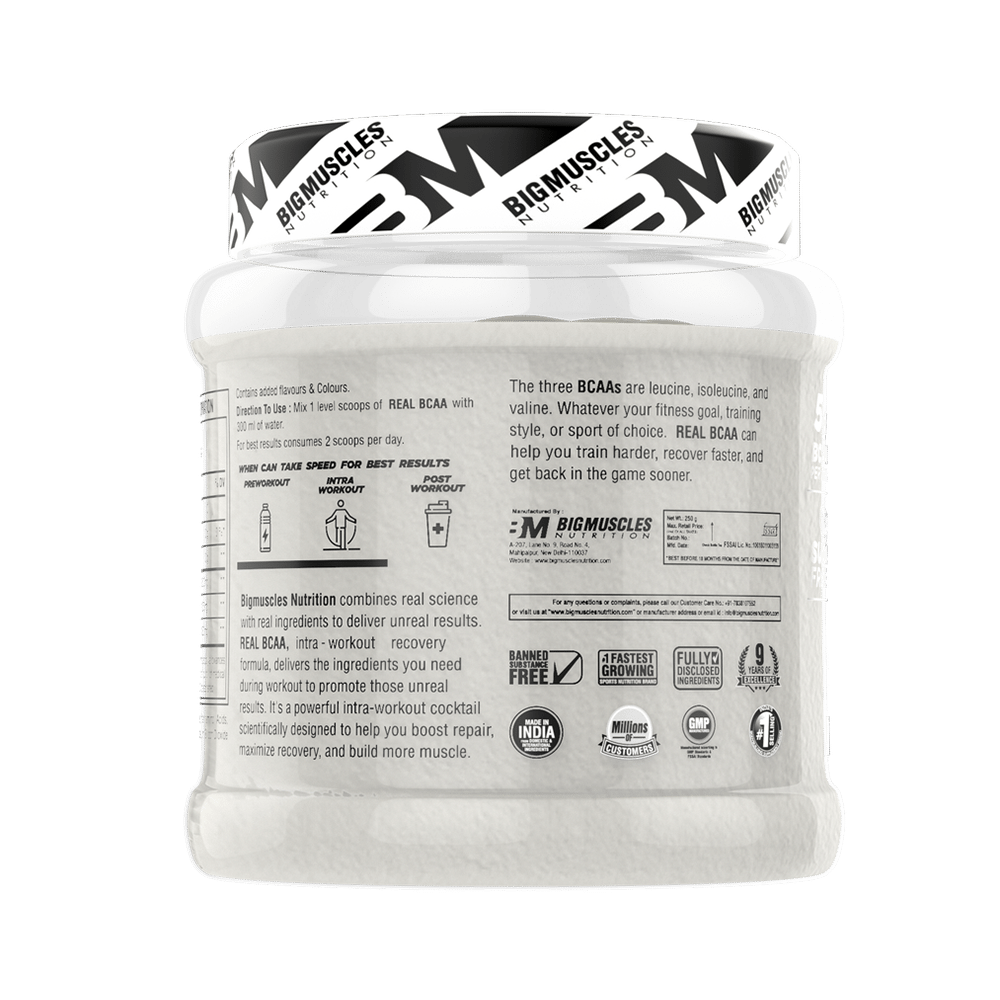 Big Muscles Real BCAA Pink Guava | 30 Minutes 24/7 Delivery