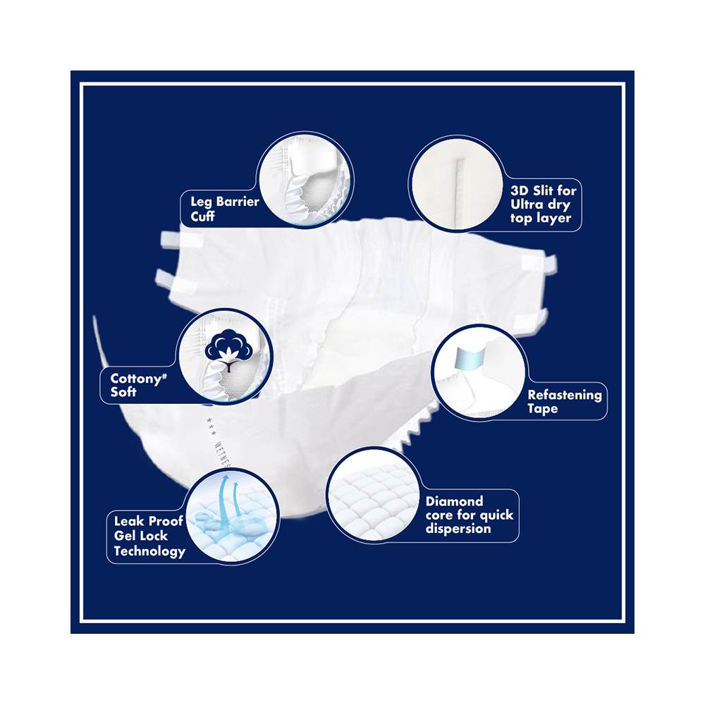 Combo Pack of Tata 1mg Adjustable Walking Stick & Tata 1mg Adult Diaper ...