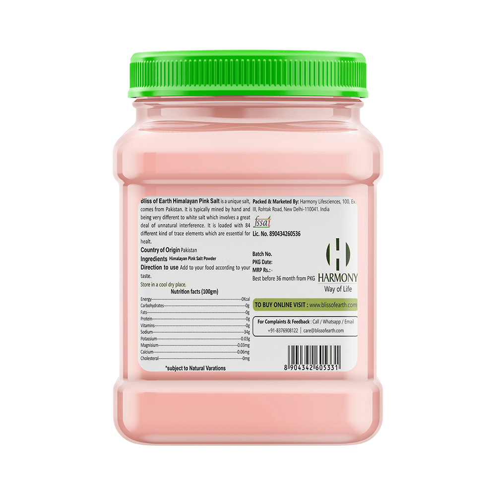 Bliss of Earth 100% Authentic Pakistani Himalayan Pink Salt Powder | 30 ...