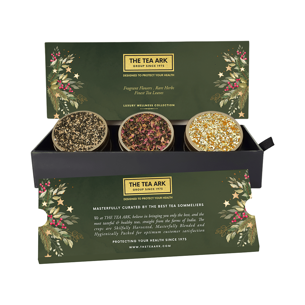 The Tea Ark Wellness First Tea Gift Set with 3 Different Types of ...